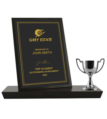Signature Plaque – Portrait • Apex Trophies & Engraving